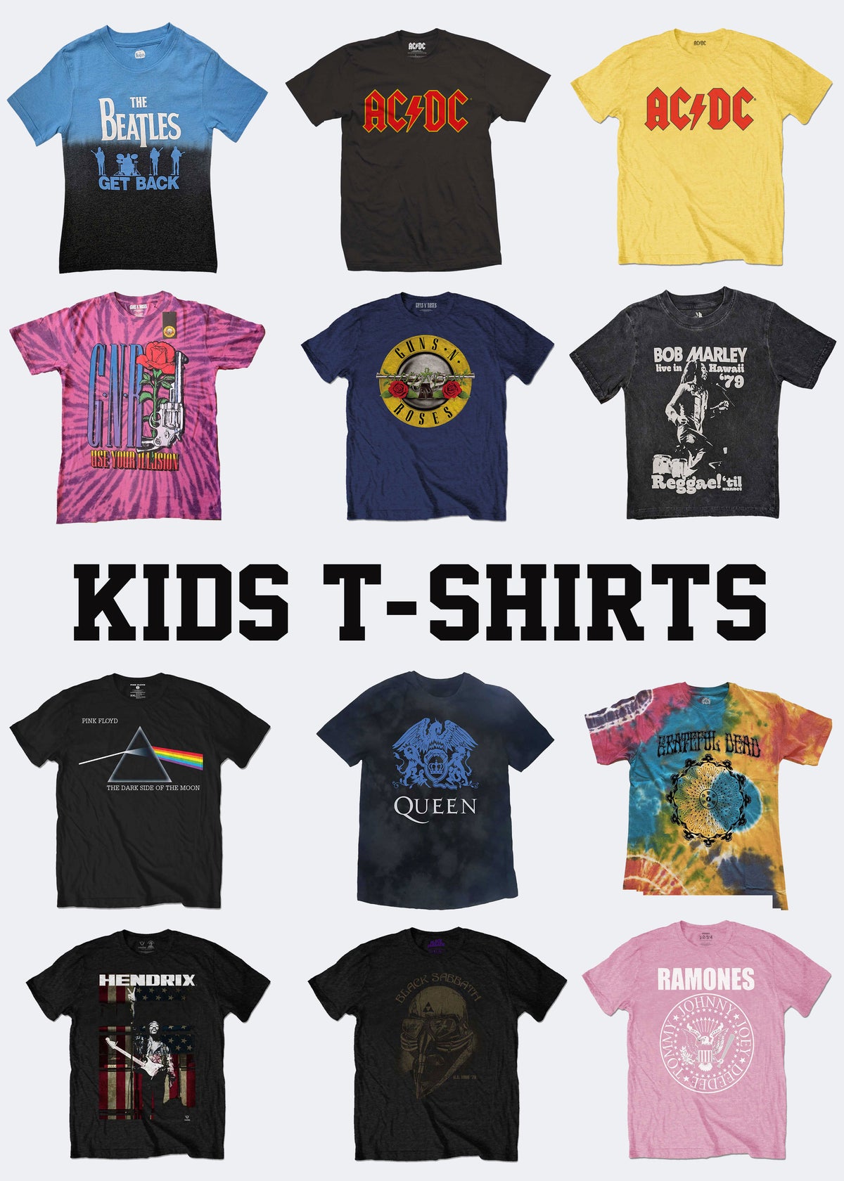 Band T-Shirts & Official Merchandise in London – Backstage Originals